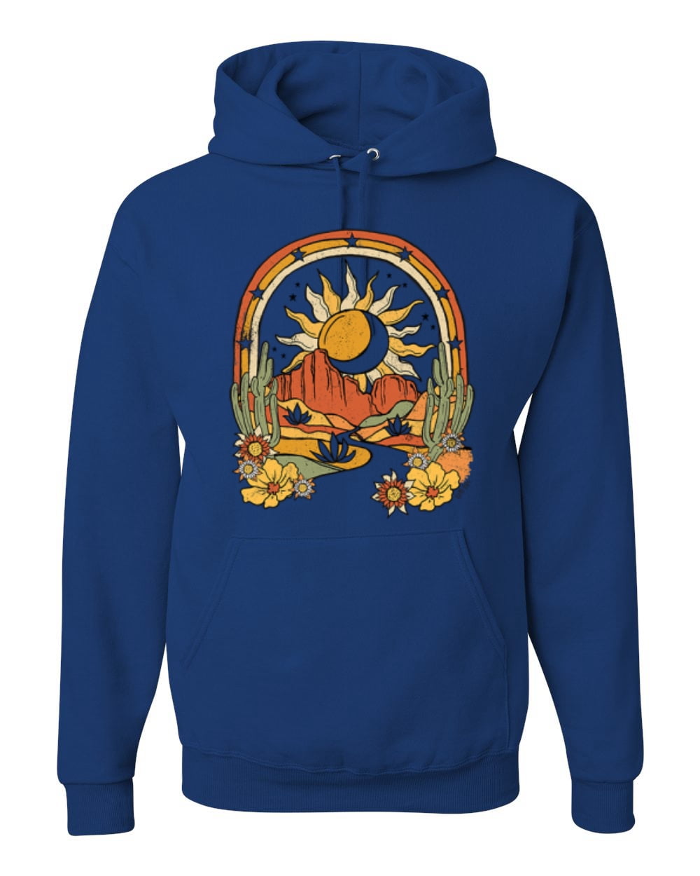 Wild Bobby Adventure Sun With Cacti In the Desert With Flowers and ...