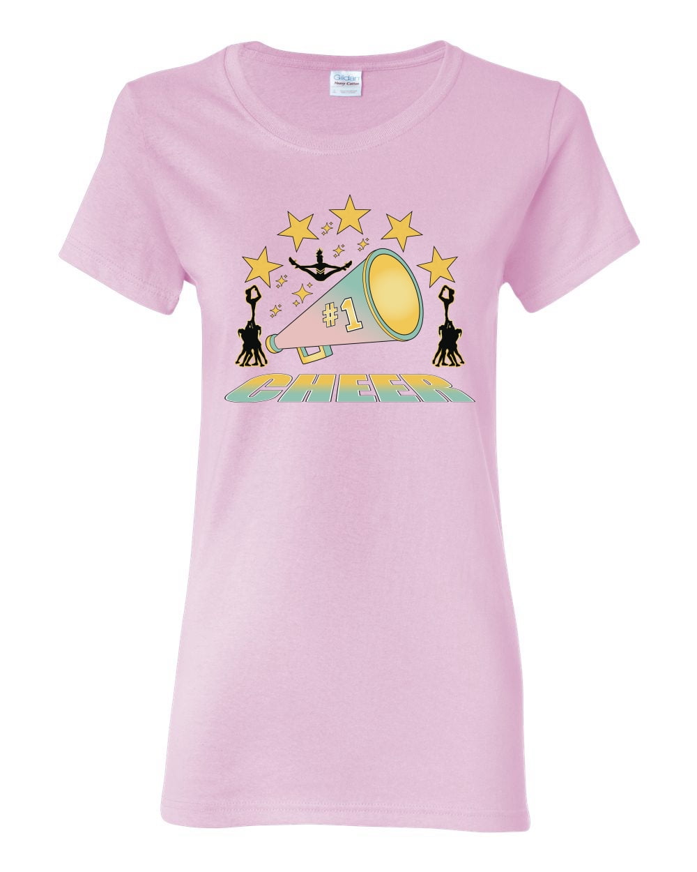 Wild Bobby All Star Cheerleading Megaphone Girl Sports Women Graphic ...