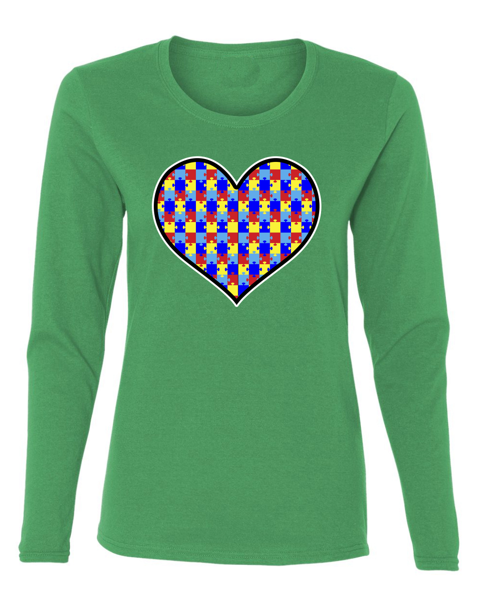 Wild Bobby Autism Awarness Big Heart Symbol Autism Awareness Women ...