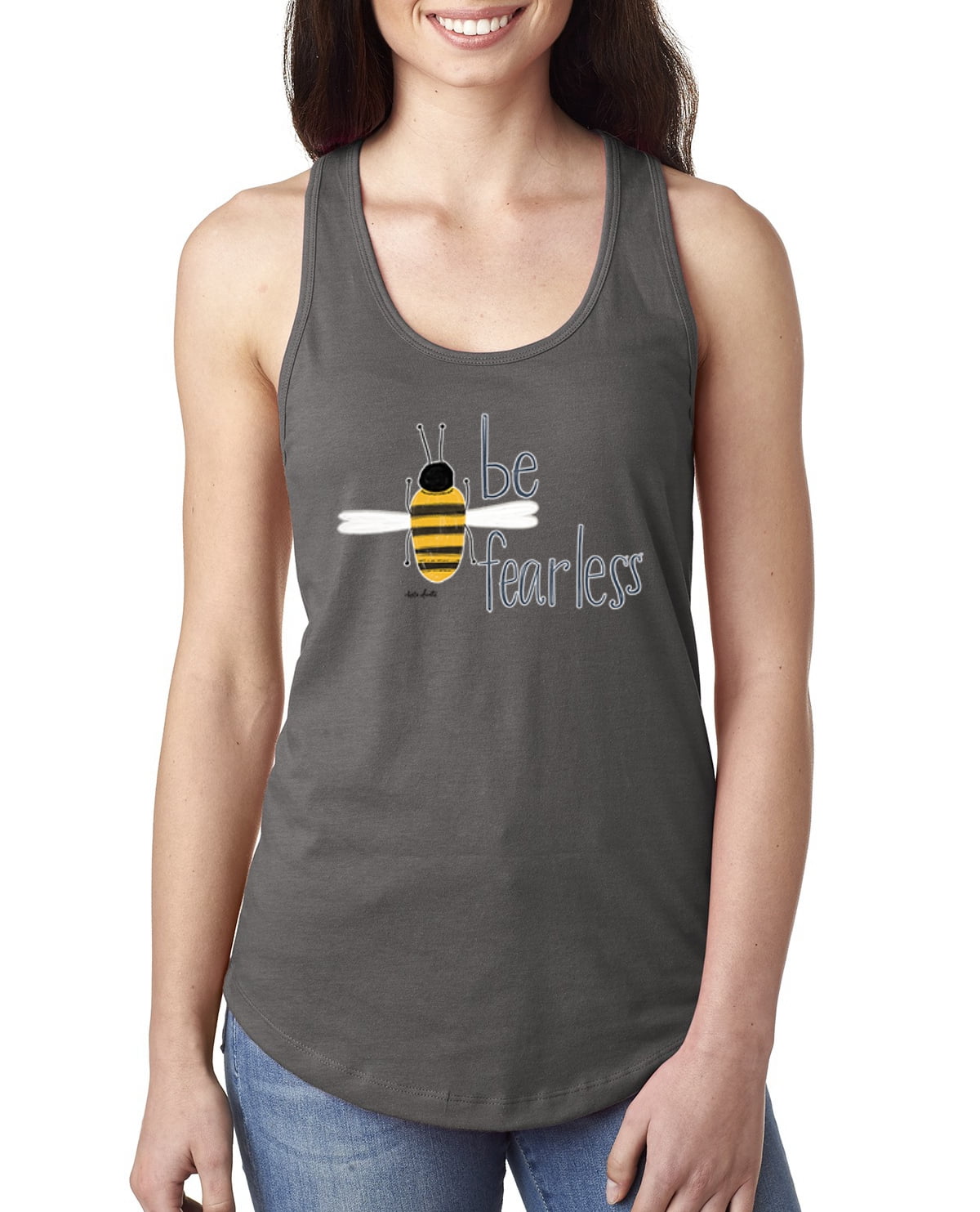 Wild Bobby, Be Fearless Buzzing Bee Pop Culture Ladies Racerback Tank ...