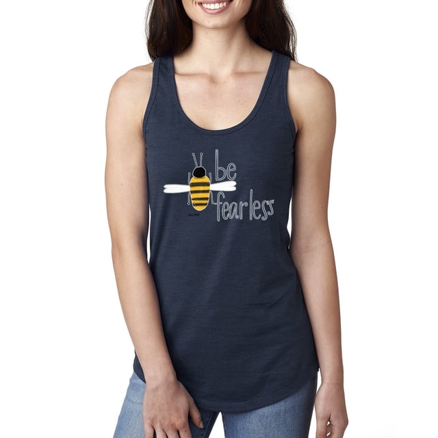Wild Bobby, Be Fearless Buzzing Bee Pop Culture Ladies Racerback Tank ...