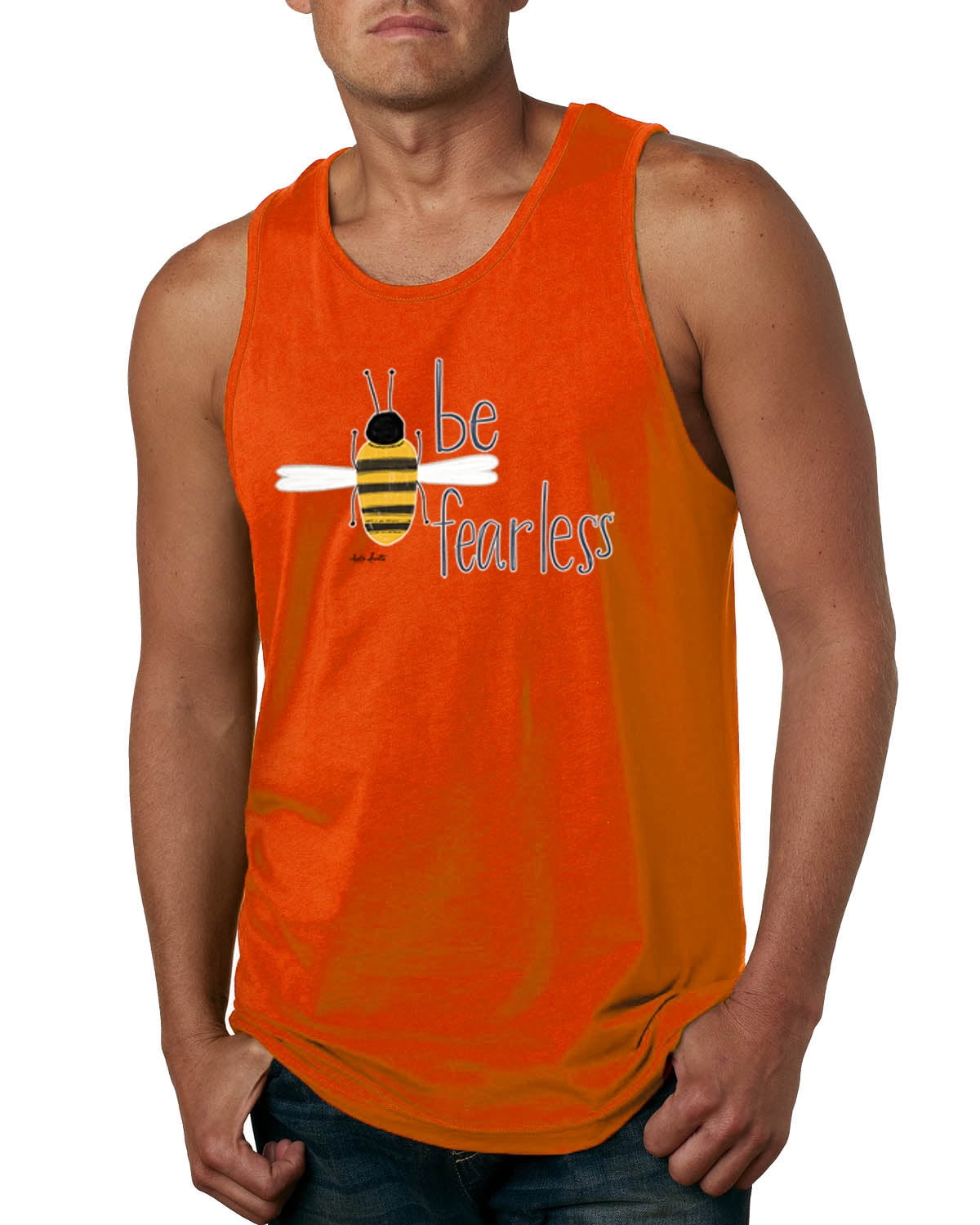Wild Bobby, Be Fearless Buzzing Bee Pop Culture Mens Graphic Tank Top ...