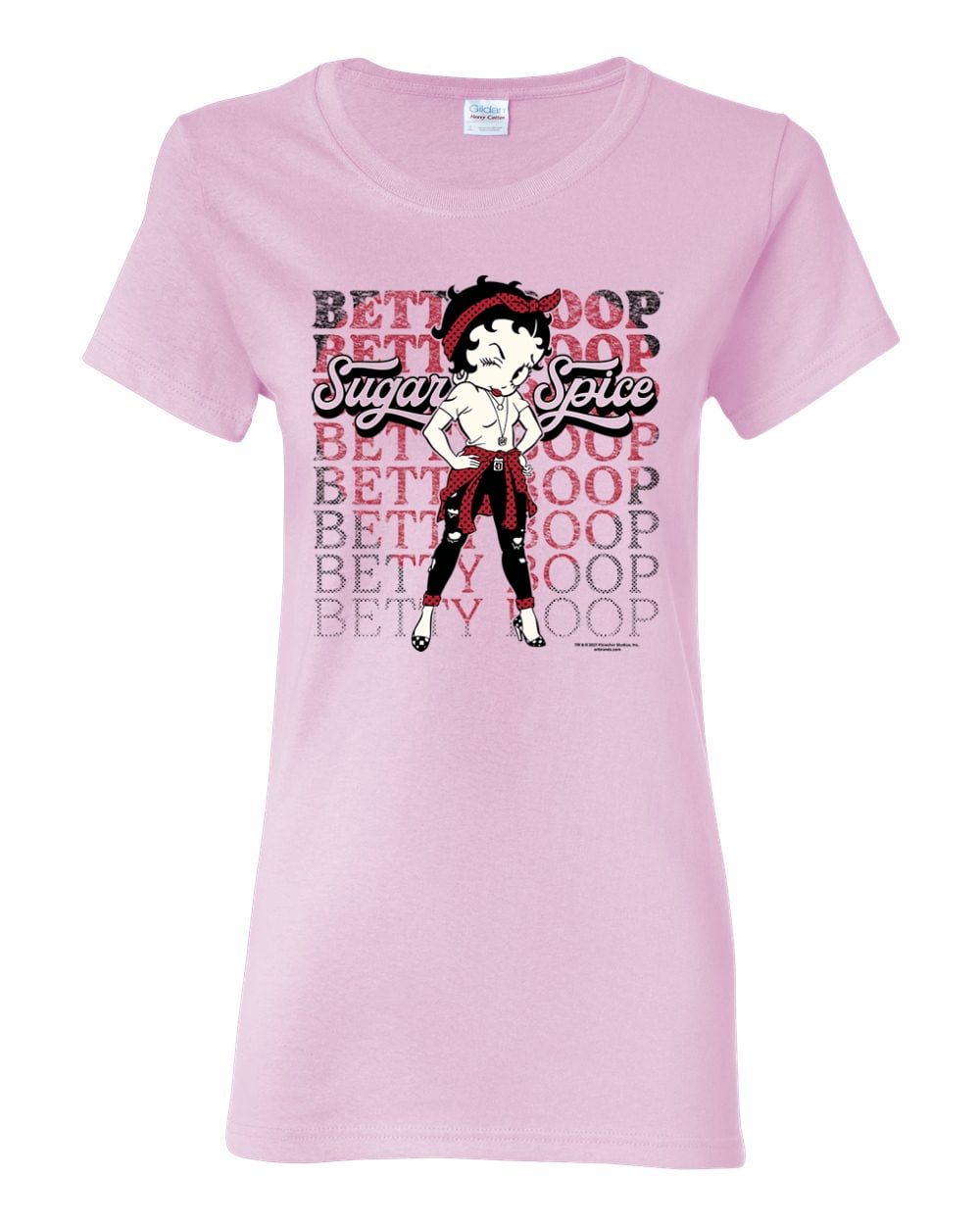 Wild Bobby Betty Boop Sugar and Spice Wink Betty Boop Womens T-Shirt ...