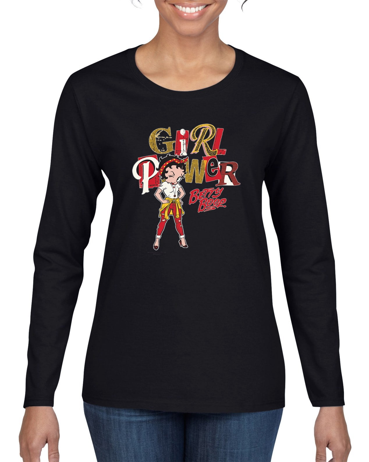 Wild Bobby, Betty Boop Winking Girl Power Femenist Betty Boop Womens ...