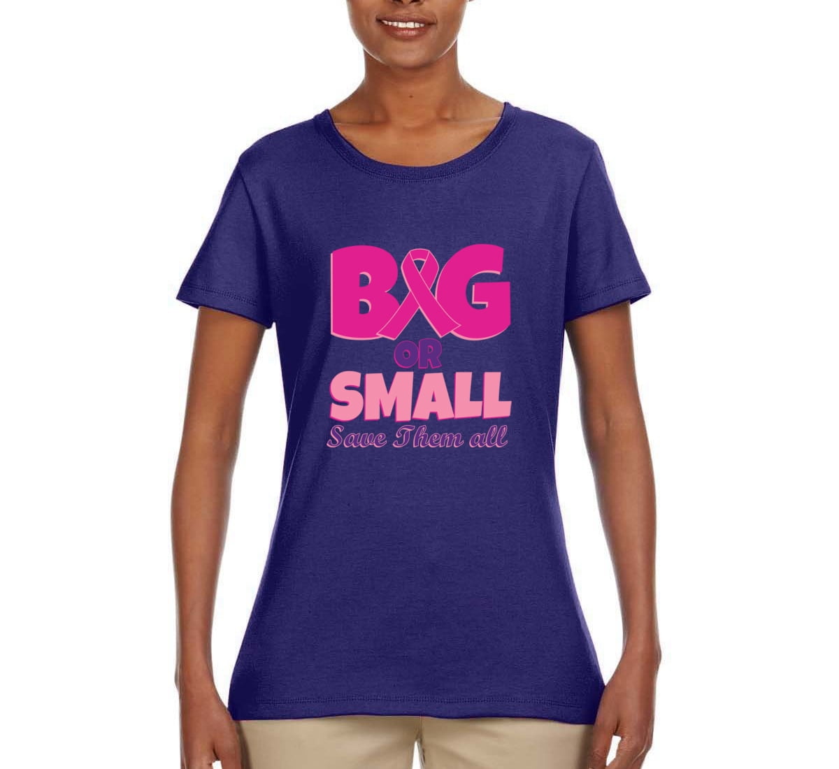 Wild Bobby, Big or Small Save Them All Womens Breast Cancer Awareness ...