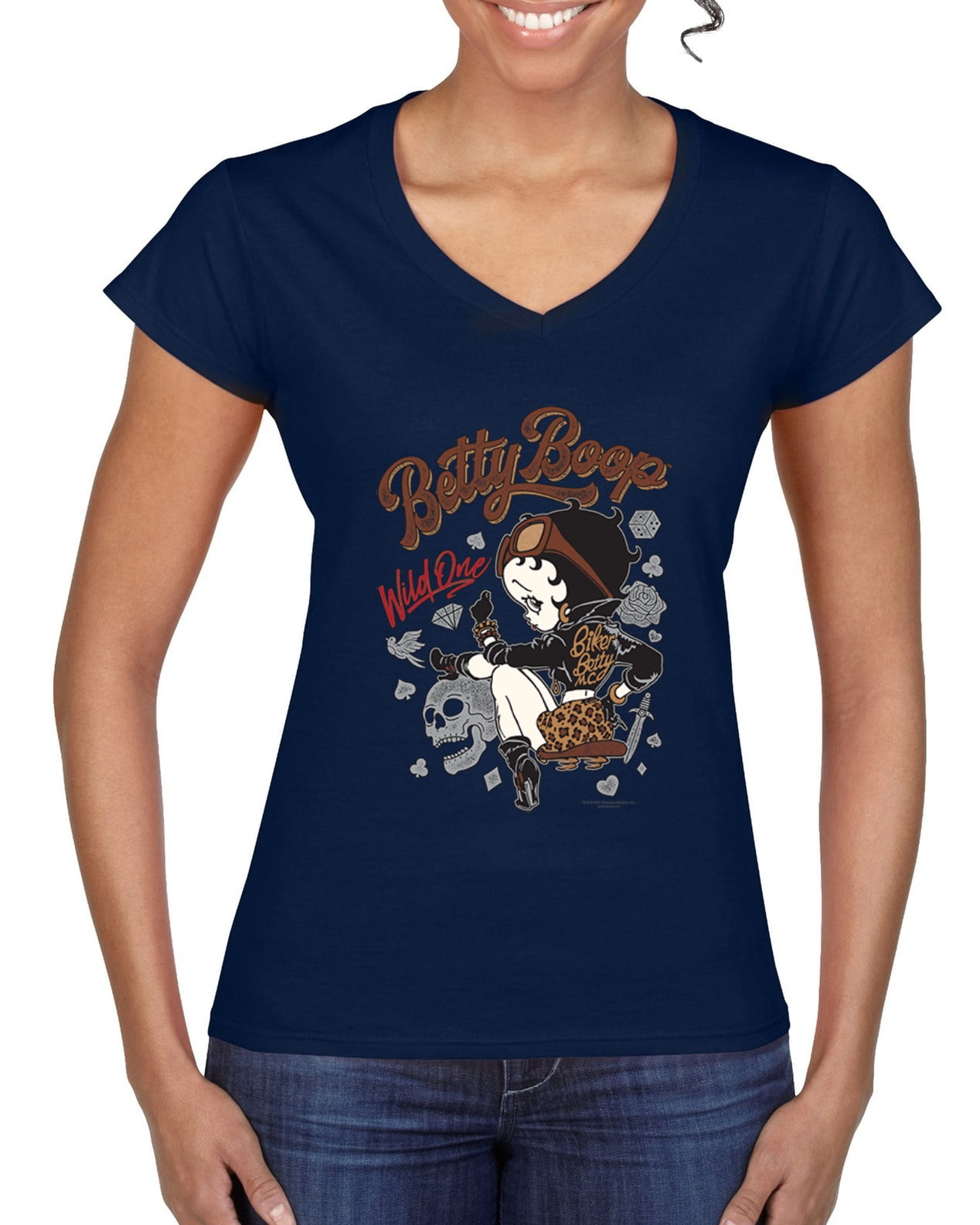 Wild Bobby Biker Betty Boop Wild One MC Motorcycle Betty Boop Women’s ...