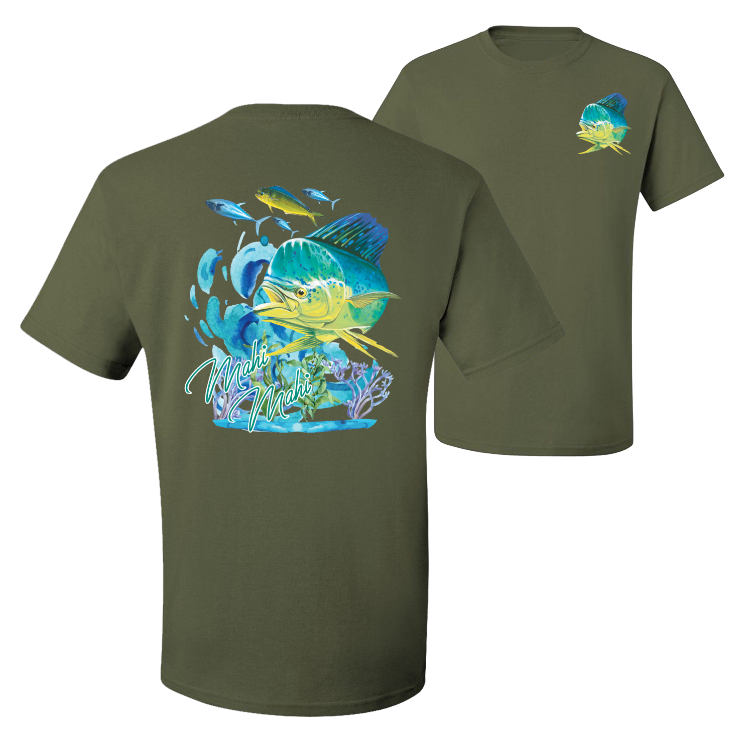 Wild Bobby, Classic Fresh Mahi Classic Nautical Fish Fishing Graphic T ...
