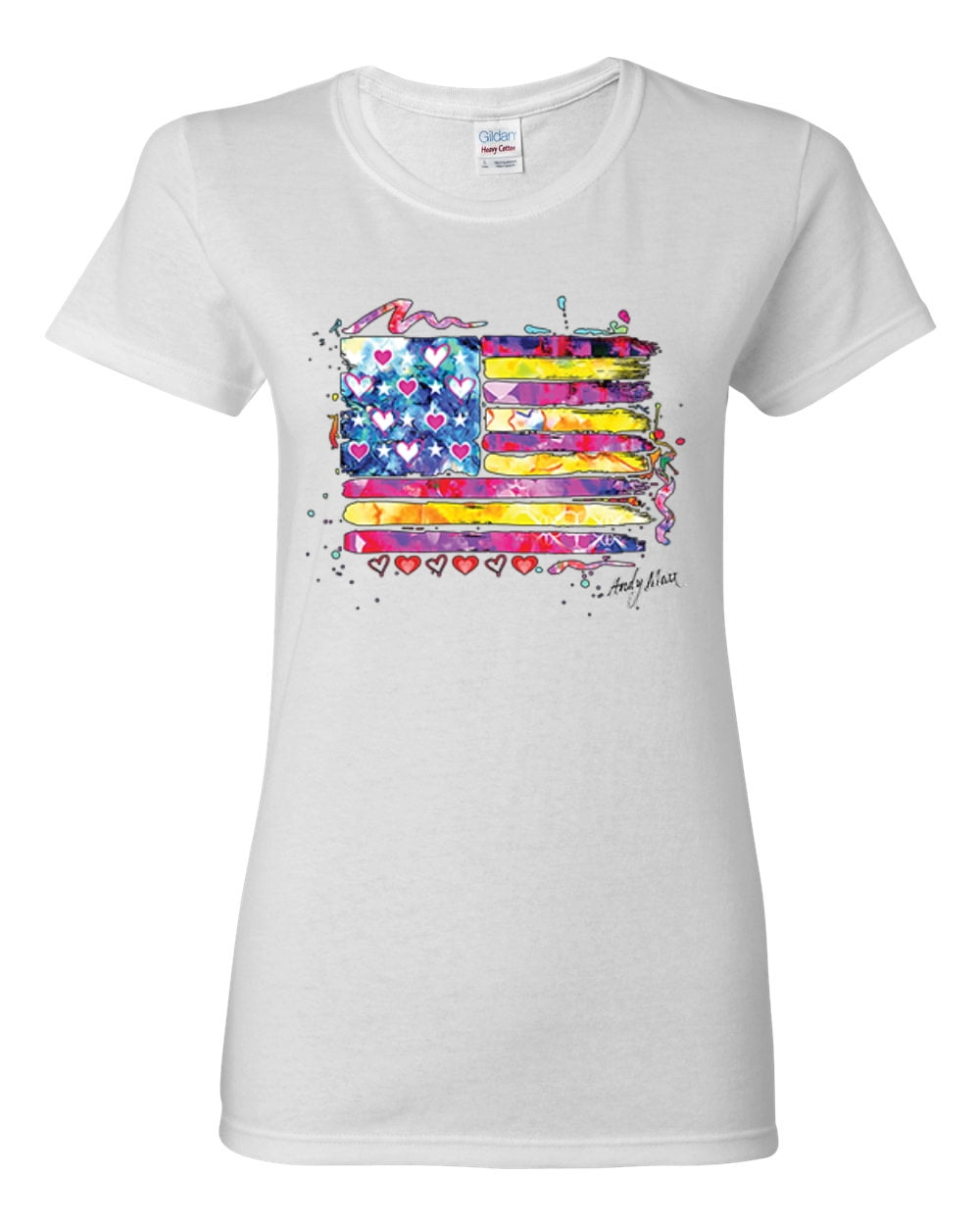 Wild Bobby, Colorful Neon Flag Hearts Love, Streetwear, Women Graphic ...