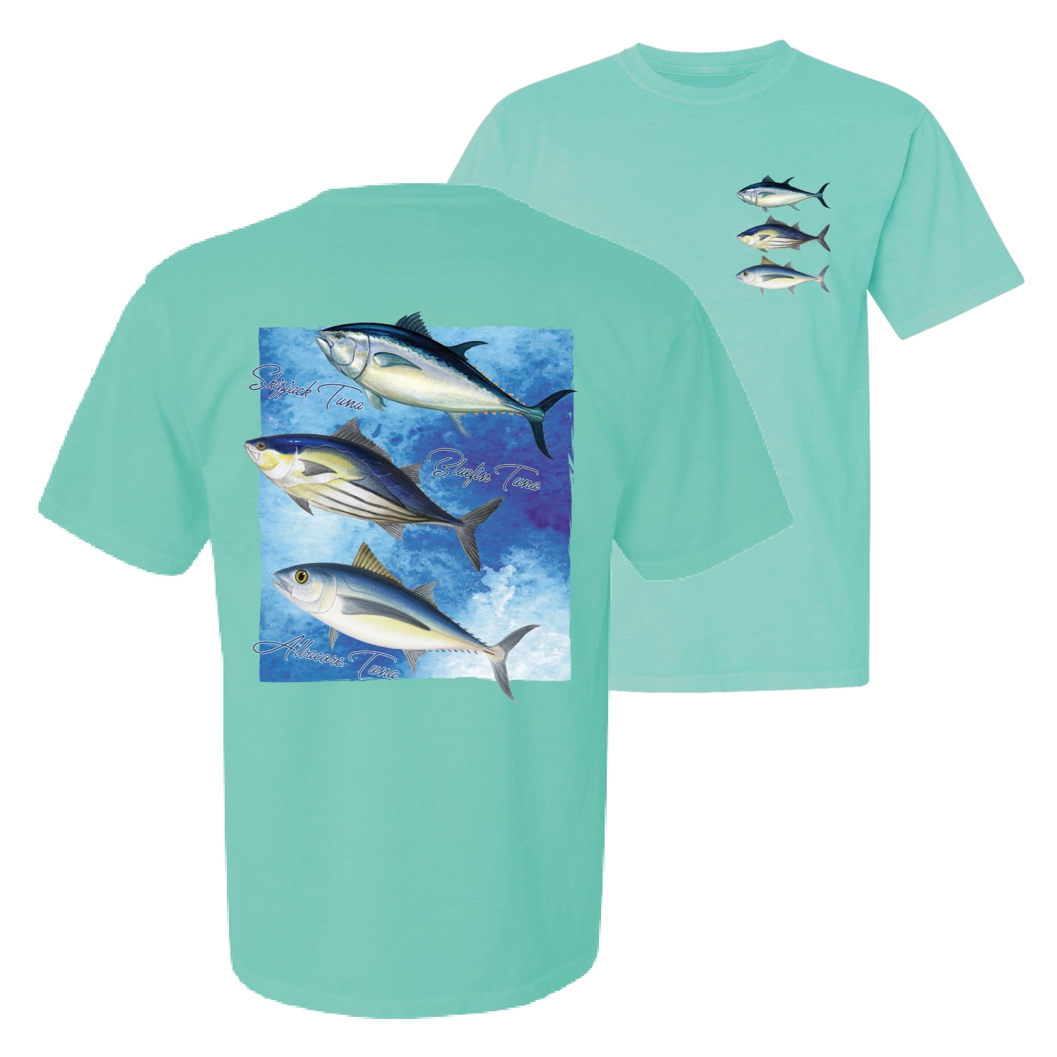 Wild Bobby, Cool Skipjack Bluefin Albacore Tuna Fish Trio, Fishing ...