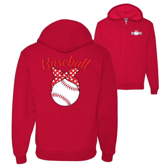 Wild Bobby,Cute Baseball Mom Ribbon Gift Sports Front and Back Graphic ...