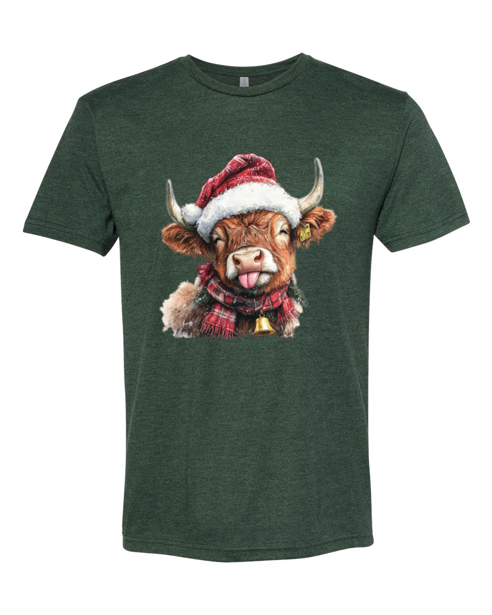 Wild Bobby Cute Fluffy Christmas Cow with Santa Hat, Cute Christmas ...