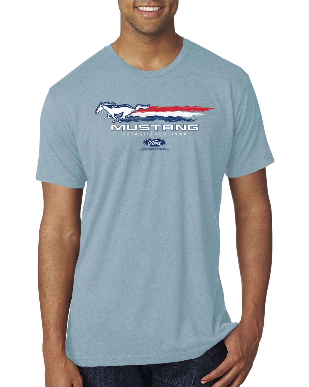 Wild Bobby Ford Mustang USA Pony Logo Est 1964 Classic Racing Logo Men ...