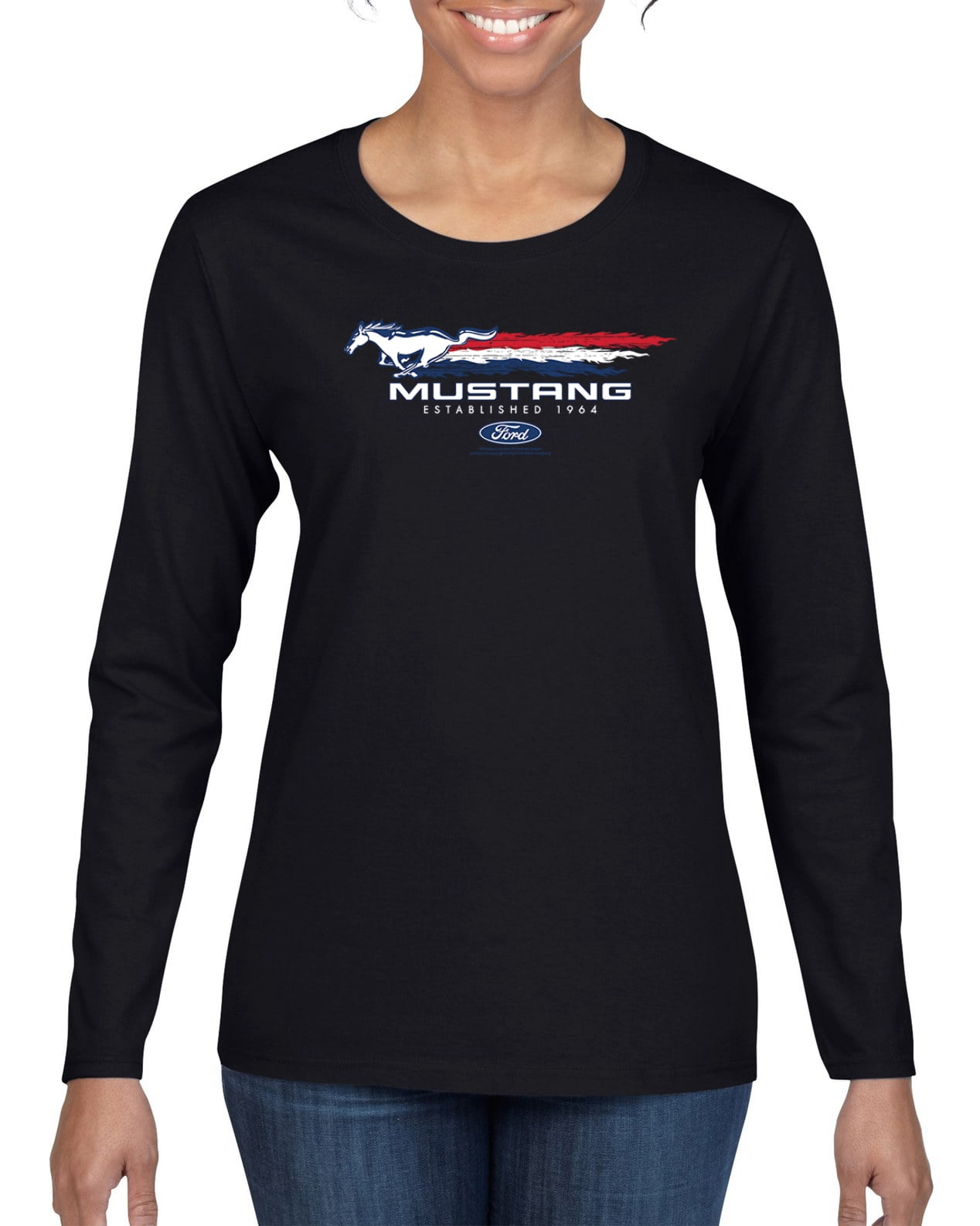 Wild Bobby Ford Mustang USA Pony Logo Est 1964 Classic Racing Logo ...