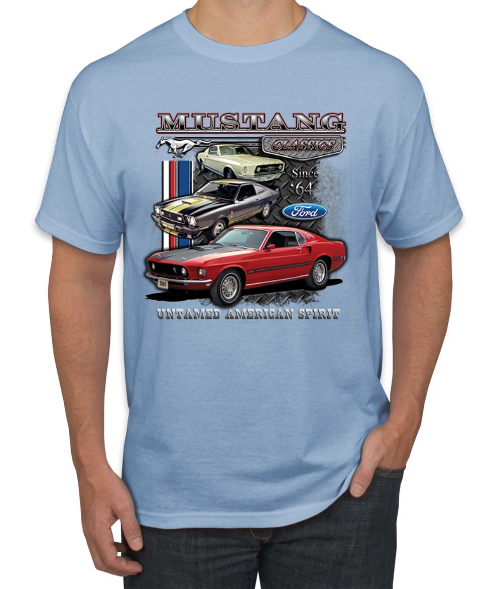 Wild Bobby Ford Mustang Untamed Spirit Mens Cars and Trucks Men Tee ...