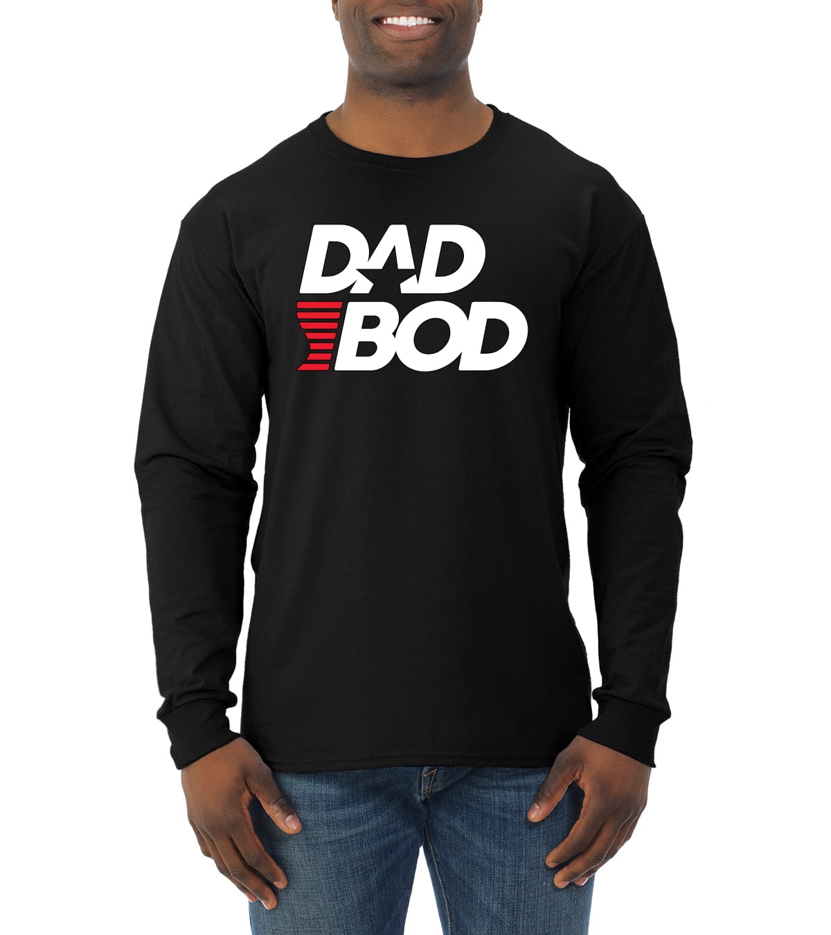 Wild Bobby, Funny Dad Bod Logo, Pop Culture, Men Long Sleeve Shirt ...