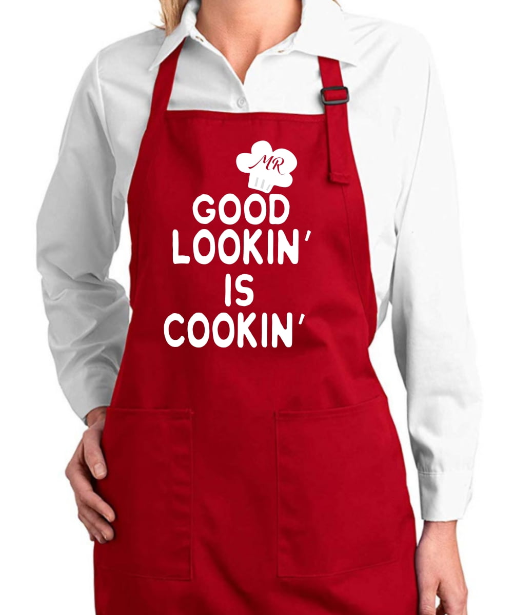 Wild Bobby, Good Lookin is Cookin Funny Pun | Unisex Kitchen Utility ...