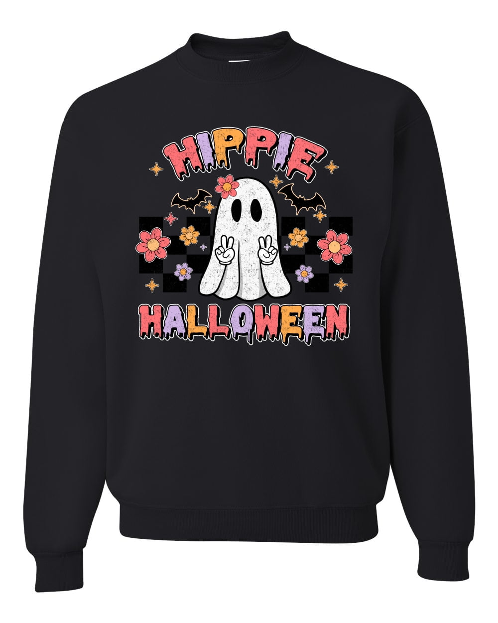 Wild Bobby Hippie Halloween Ghost Bats Stars Halloween Pink Orange ...