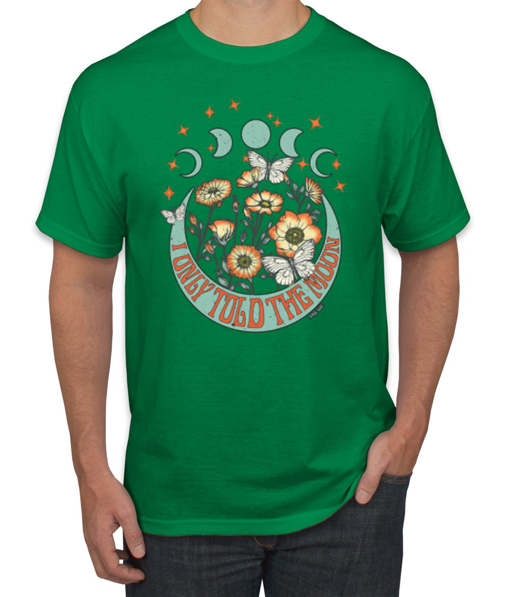 Wild Bobby I Only Told The Moon, Moon Phases Daisies and Butterflies ...