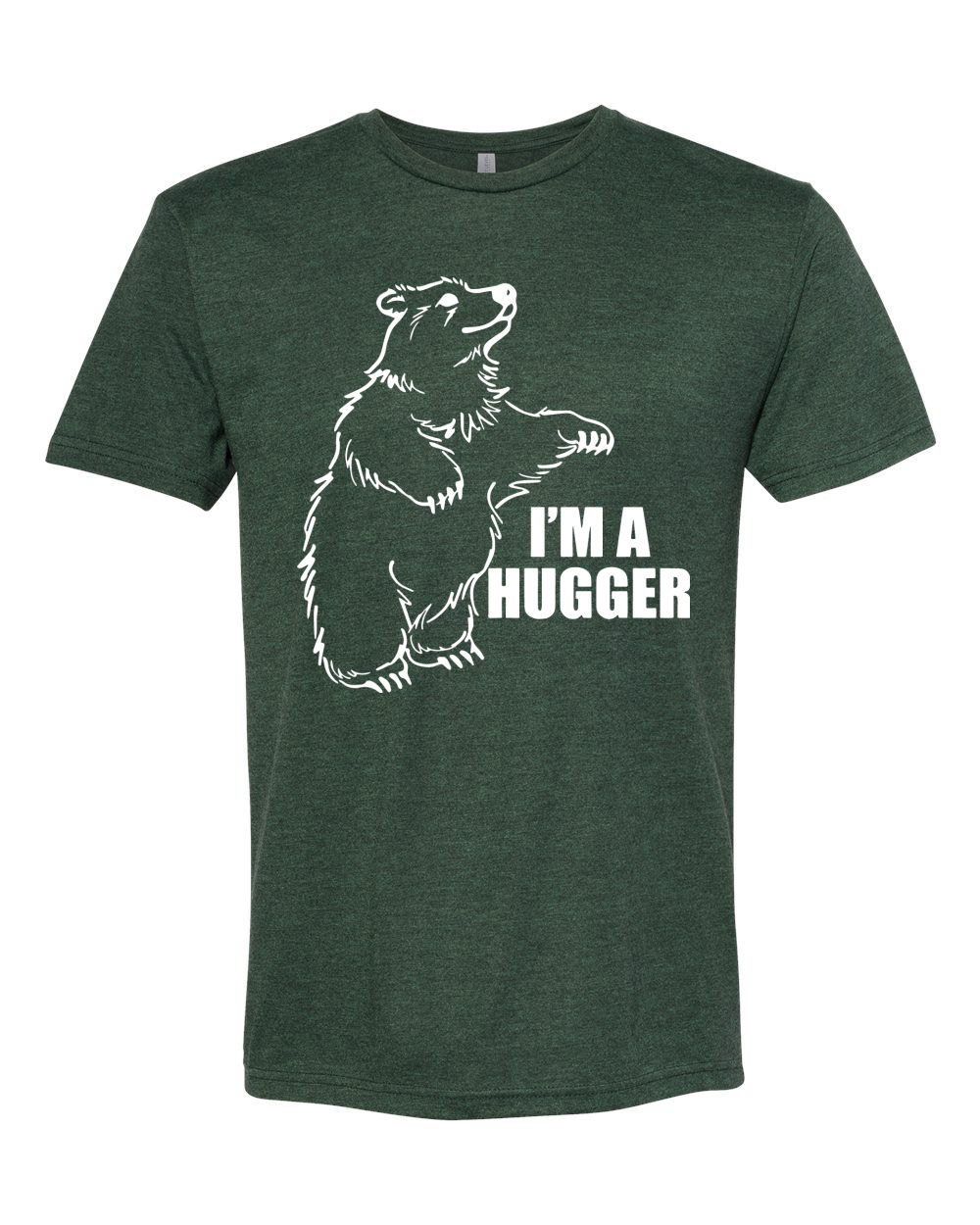 Wild Bobby I'm A Hugger Funny Big Bear Hug Men Premium Tri Blend Tee ...