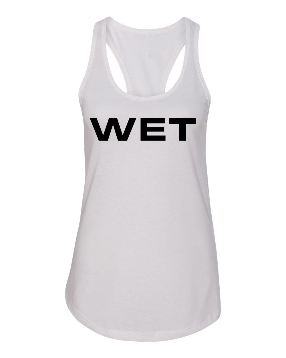 Wild Bobby Iconic Famous Ye WET Graphic Women Racerback Tank Top ...