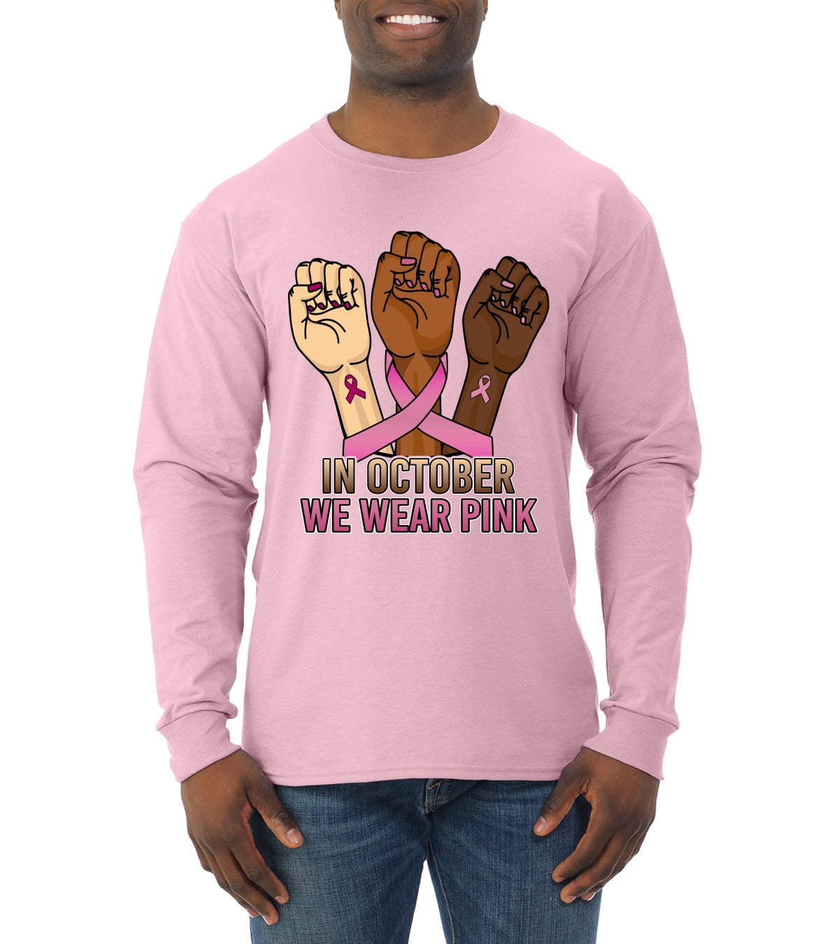 Wild Bobby In October We Wear Pink Protest Fists Breast Cancer ...