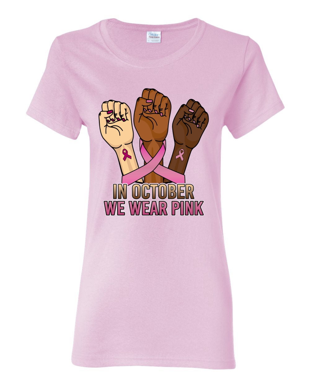 Wild Bobby In October We Wear Pink Protest Fists Breast Cancer ...