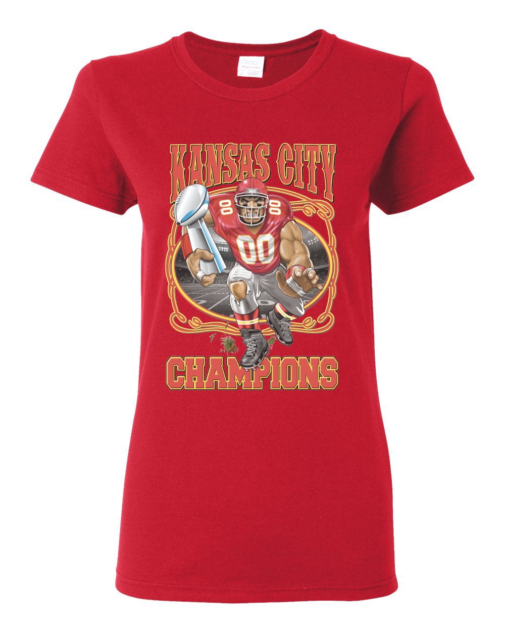 Wild Bobby Kansas World Champions Football Sports Women Graphic Tee ...