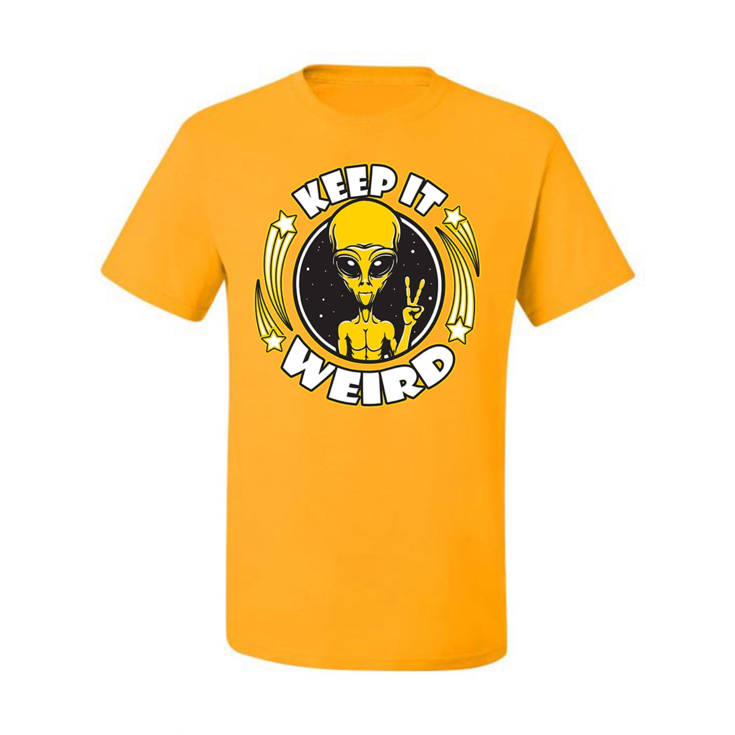 Wild Bobby Keep It Weird Alien Men Tee - Walmart.com