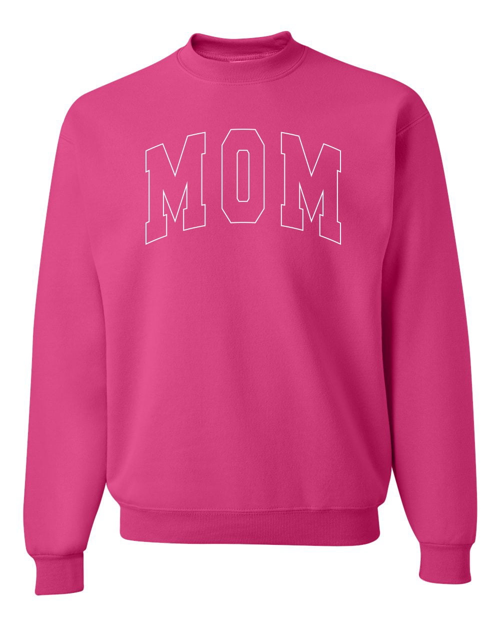 Wild Bobby MOM Varsity Letters Unisex Crewneck Sweatshirt - Walmart.com
