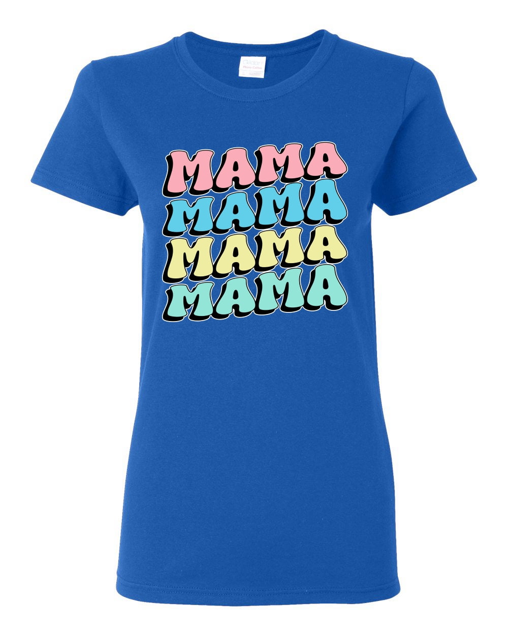 Wild Bobby Mama Mama Mama Women Graphic Tee - Walmart.com