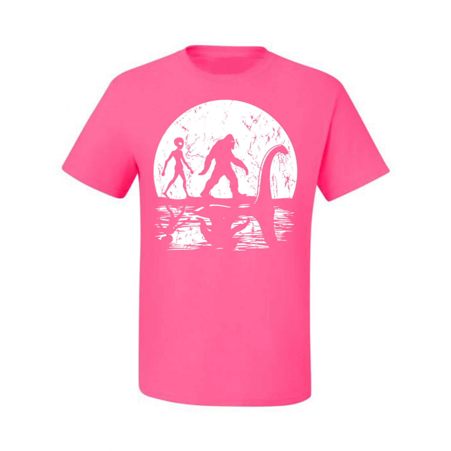 Wild Bobby Moon Silhoutte Bigfoot Shadow Big 3 Myths Men Tee - Walmart.com