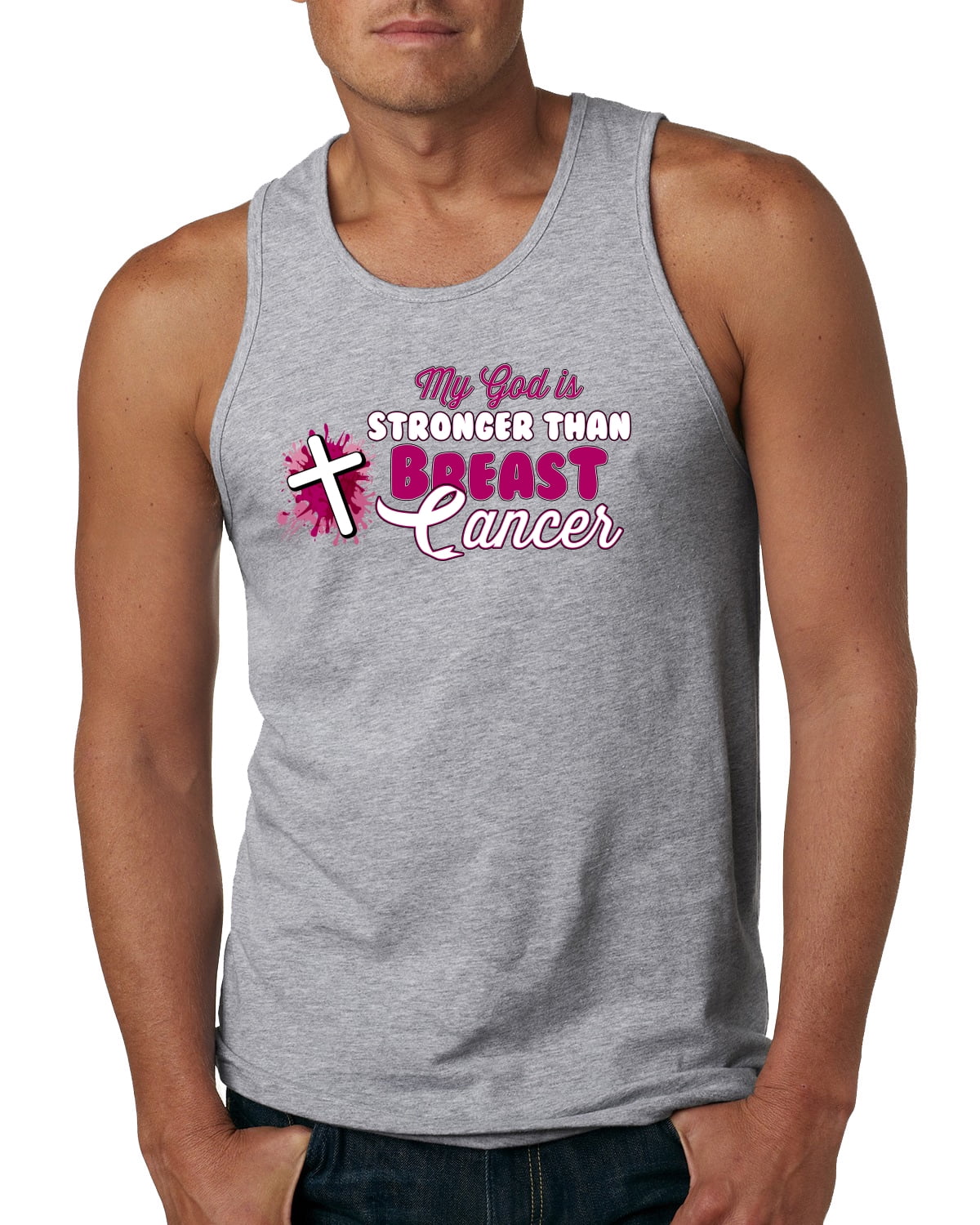 Wild Bobby My God is Stronger Than Breast Cancer Paint Splatter Cross ...