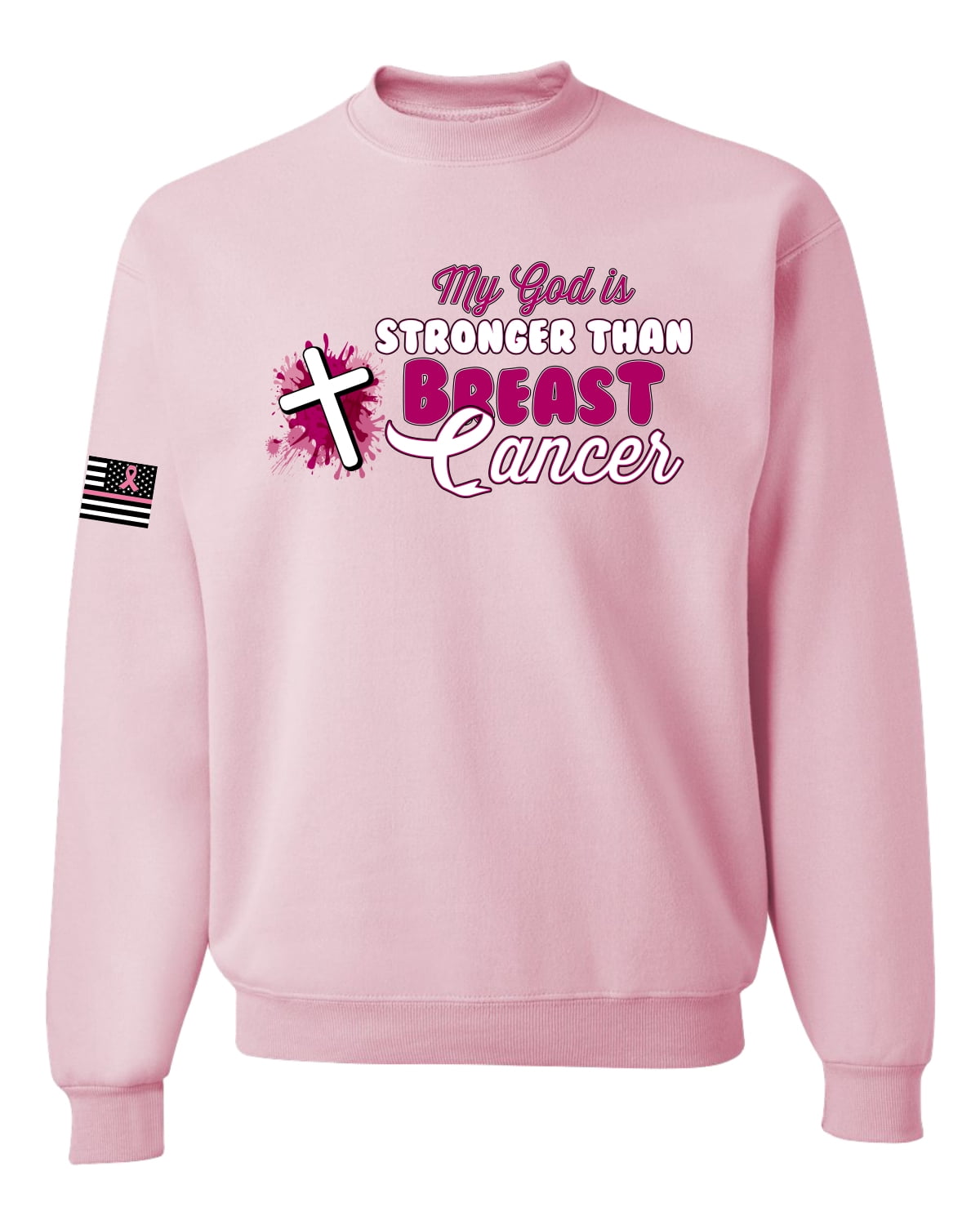 Wild Bobby My God is Stronger Than Breast Cancer Paint Splatter Cross ...