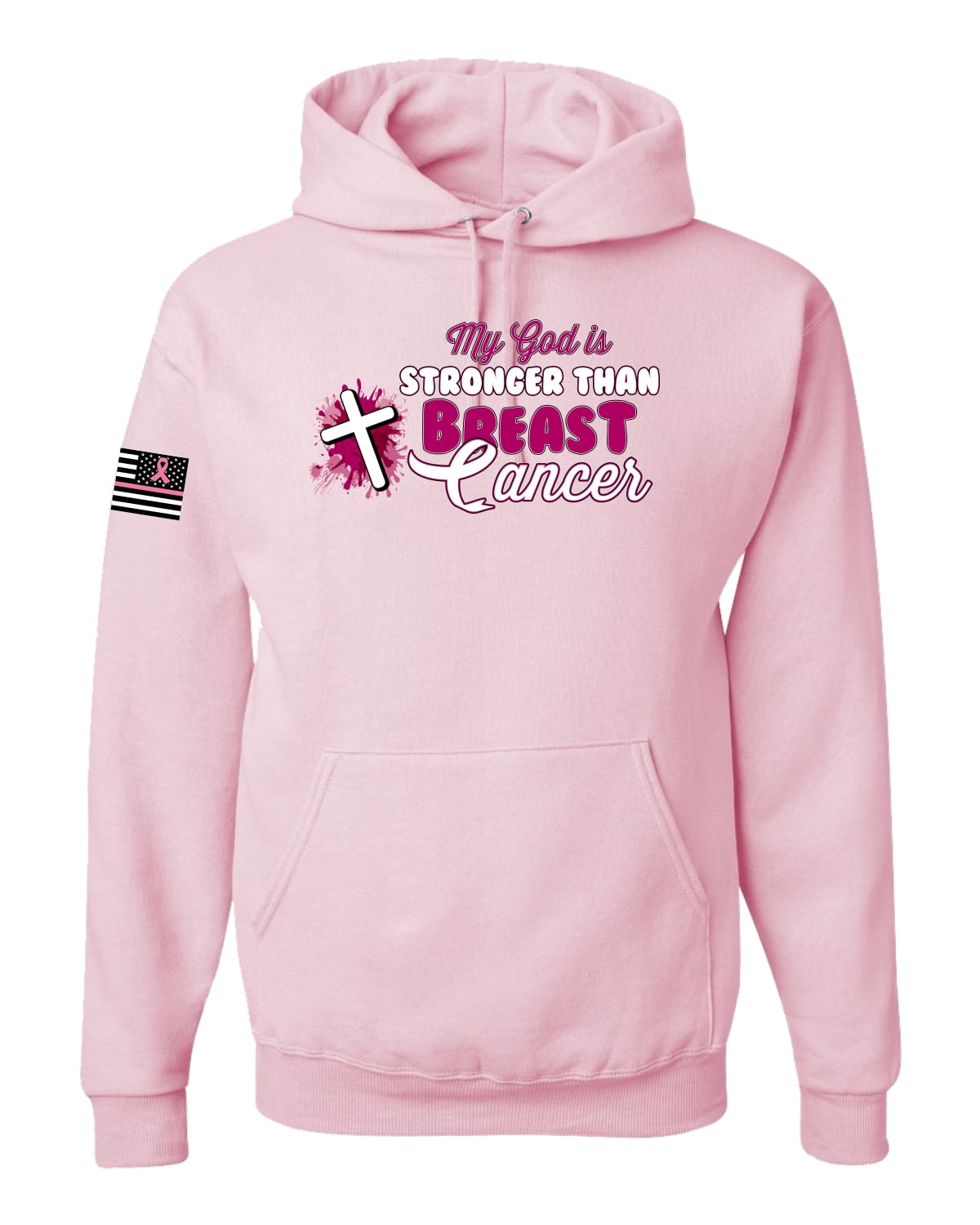 Wild Bobby My God is Stronger Than Breast Cancer Paint Splatter Cross ...