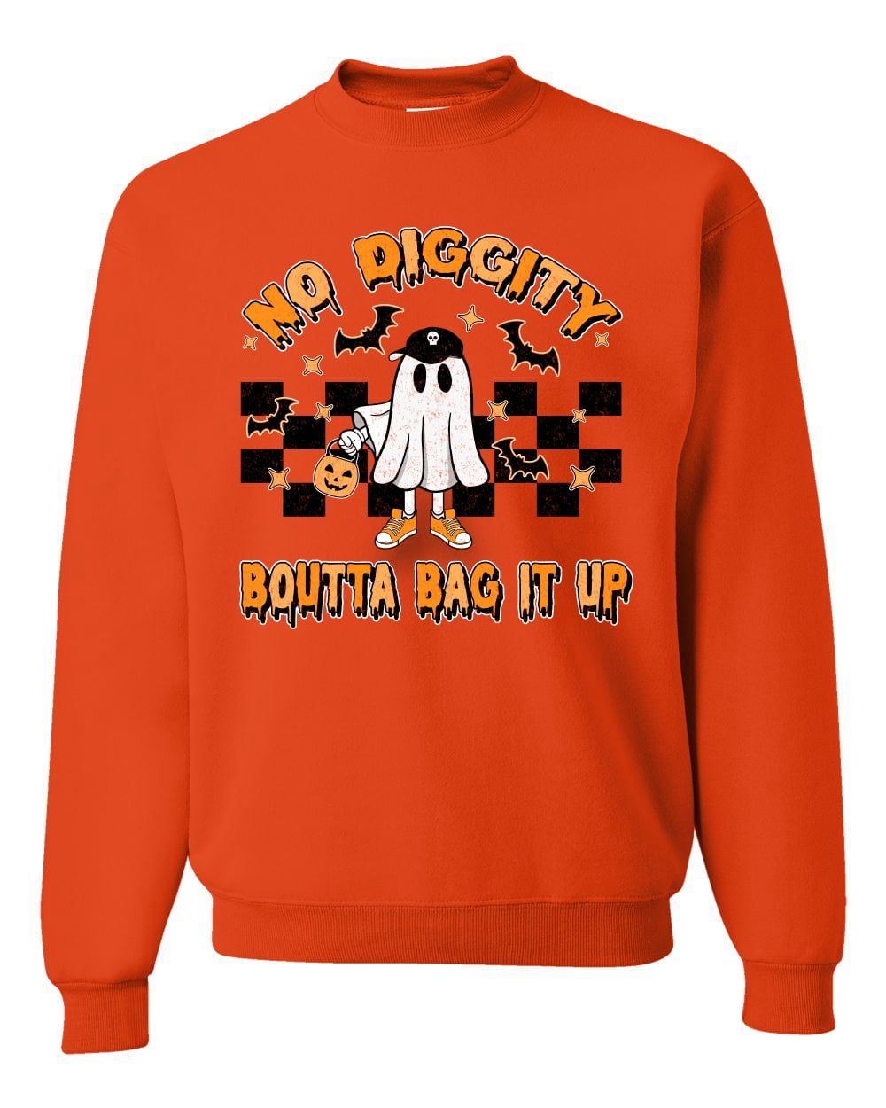 Wild Bobby No Diggity Boutta Bag it Up Ghost Bats Stars Pumpkin ...