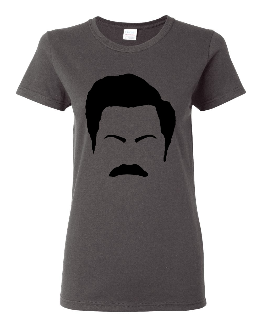 Wild Bobby, Parks and Rec Fans Ron Swanson Mustache Face Silhouette ...