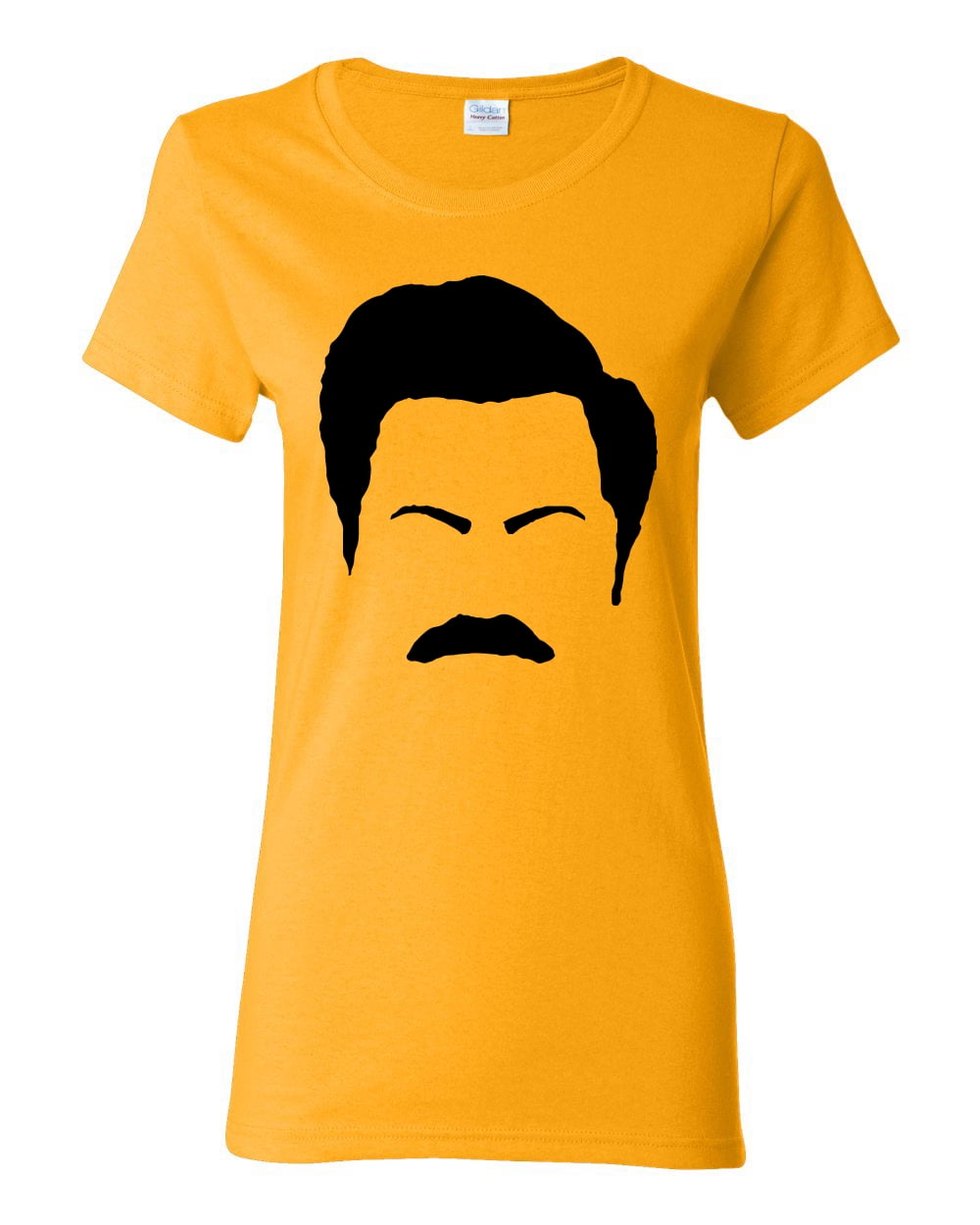 Wild Bobby, Parks and Rec Fans Ron Swanson Mustache Face Silhouette ...