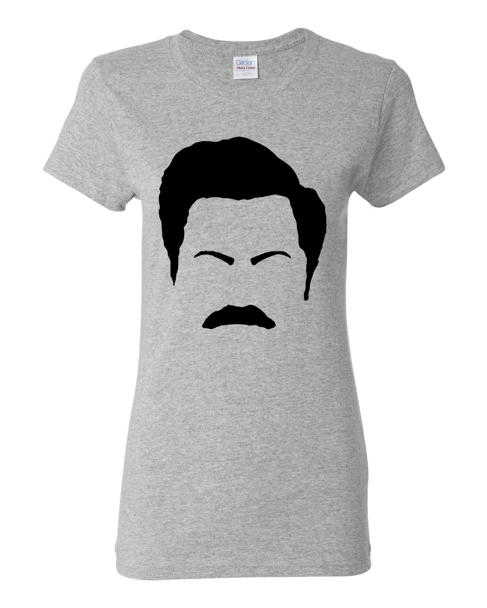 Wild Bobby, Parks and Rec Fans Ron Swanson Mustache Face Silhouette ...