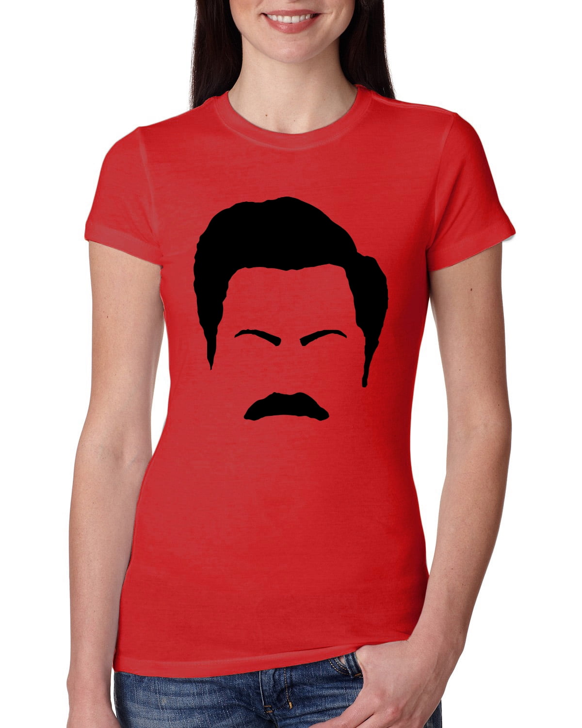 Wild Bobby, Parks and Rec Fans Ron Swanson Mustache Face Silhouette ...