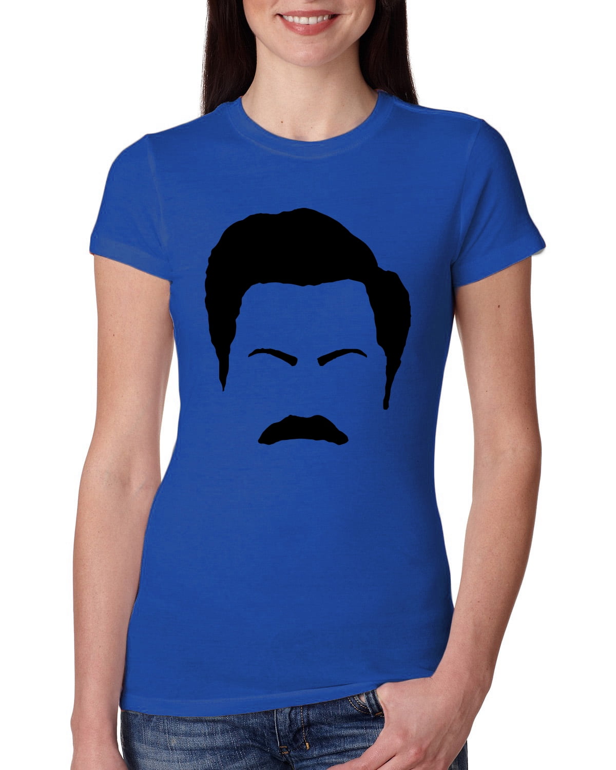 Wild Bobby, Parks and Rec Fans Ron Swanson Mustache Face Silhouette ...