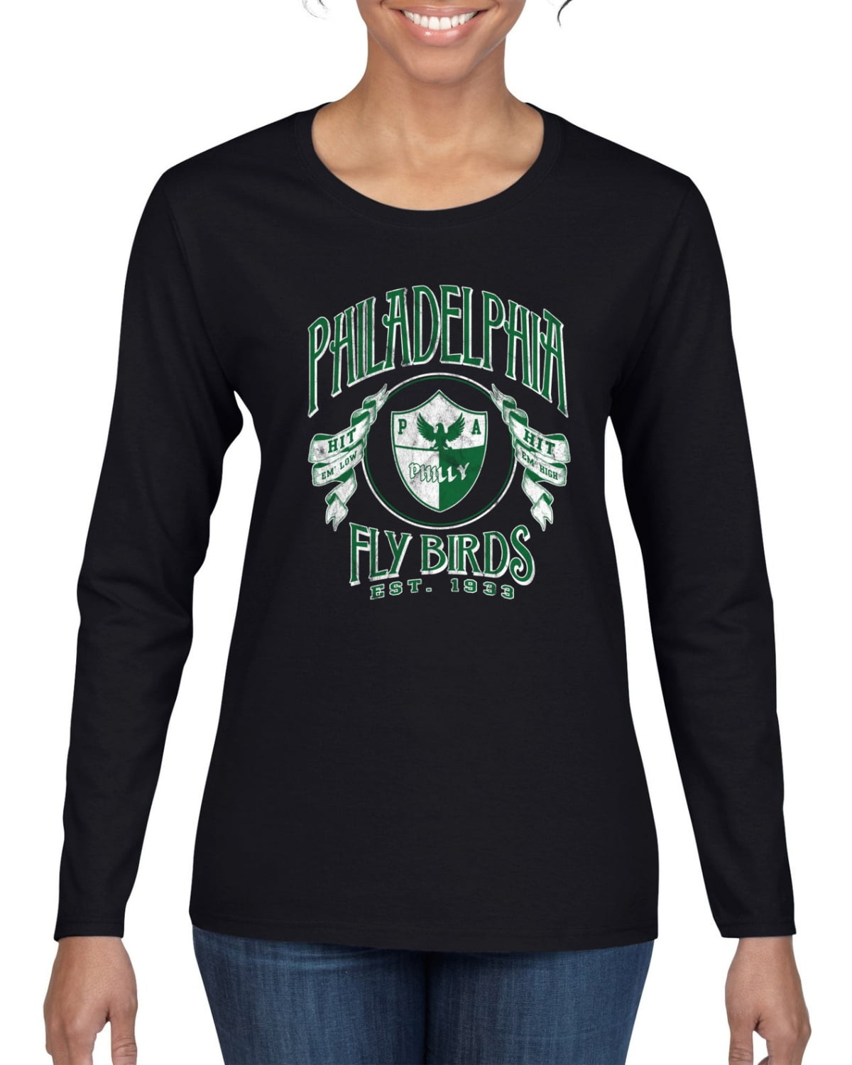 Wild Bobby Philly PA Football Fly Birds Est 1933 Classic Logo Green ...