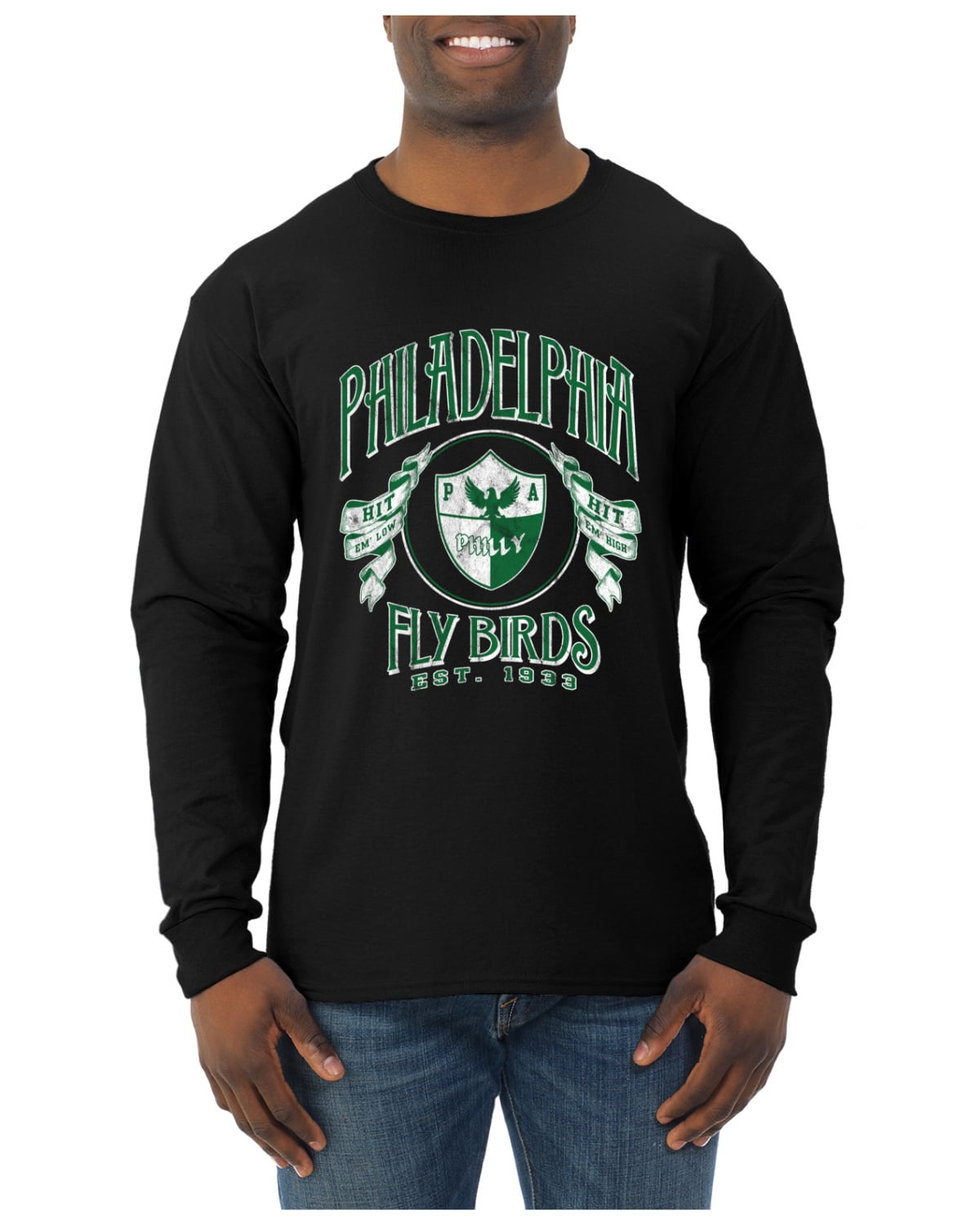 Wild Bobby Philly PA Football Fly Birds Est 1933 Classic Logo Green ...
