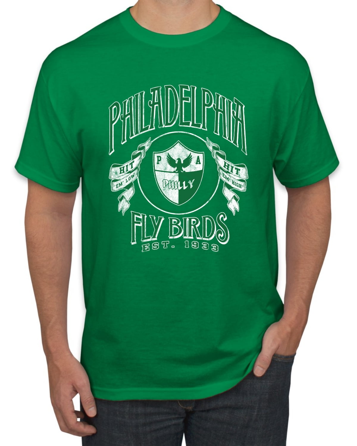 Wild Bobby Philly PA Football Fly Birds Est 1933 Classic Logo Green ...