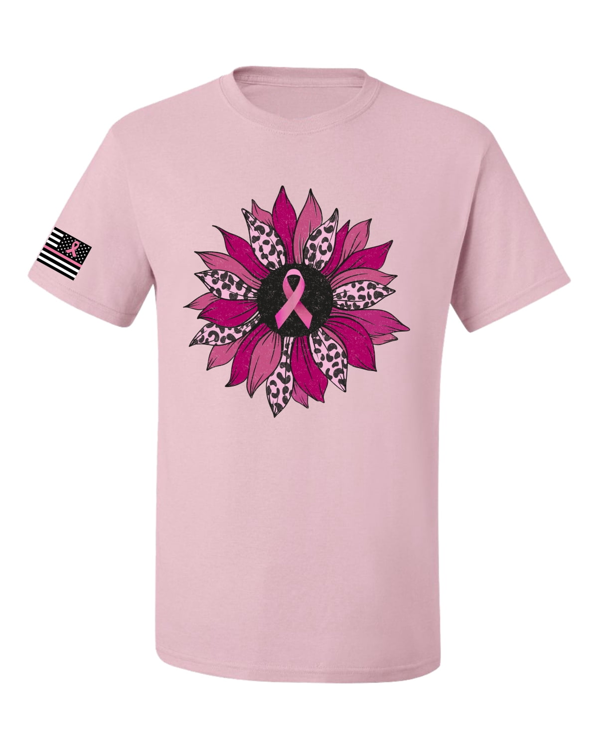 Wild Bobby Pink Cheetah Print Breast Cancer Carnation Flower US Flag ...