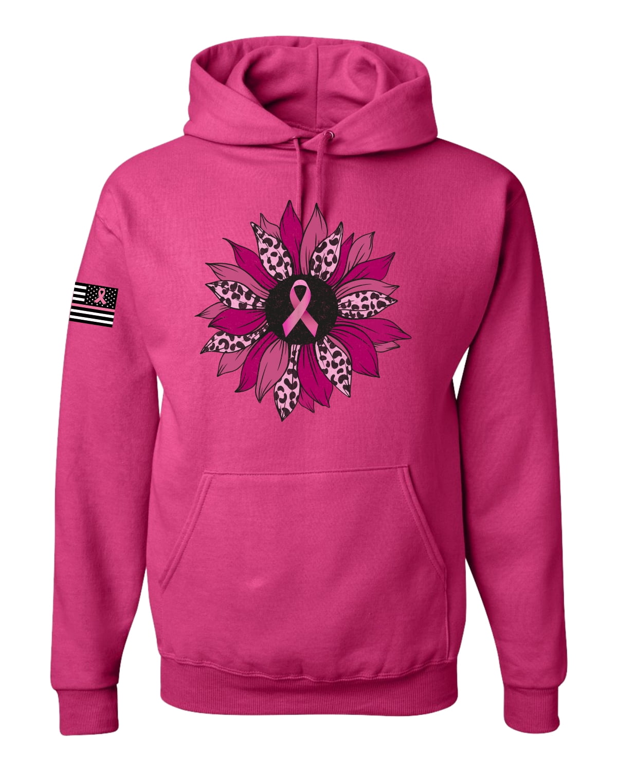 Wild Bobby Pink Cheetah Print Breast Cancer Carnation Flower US Flag ...