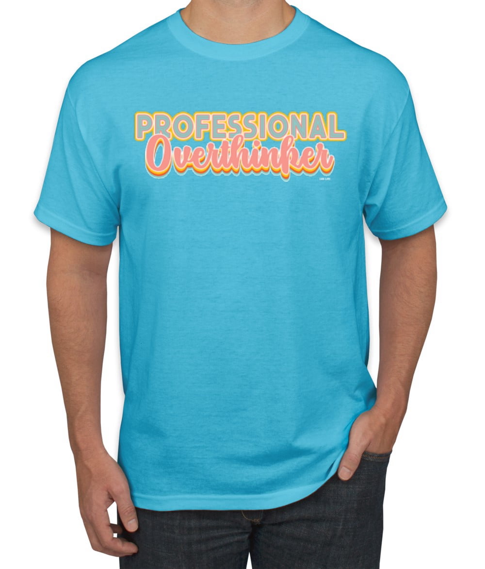Wild Bobby Professional Over Thinker Blue Pink Yellow Groovy Letters ...