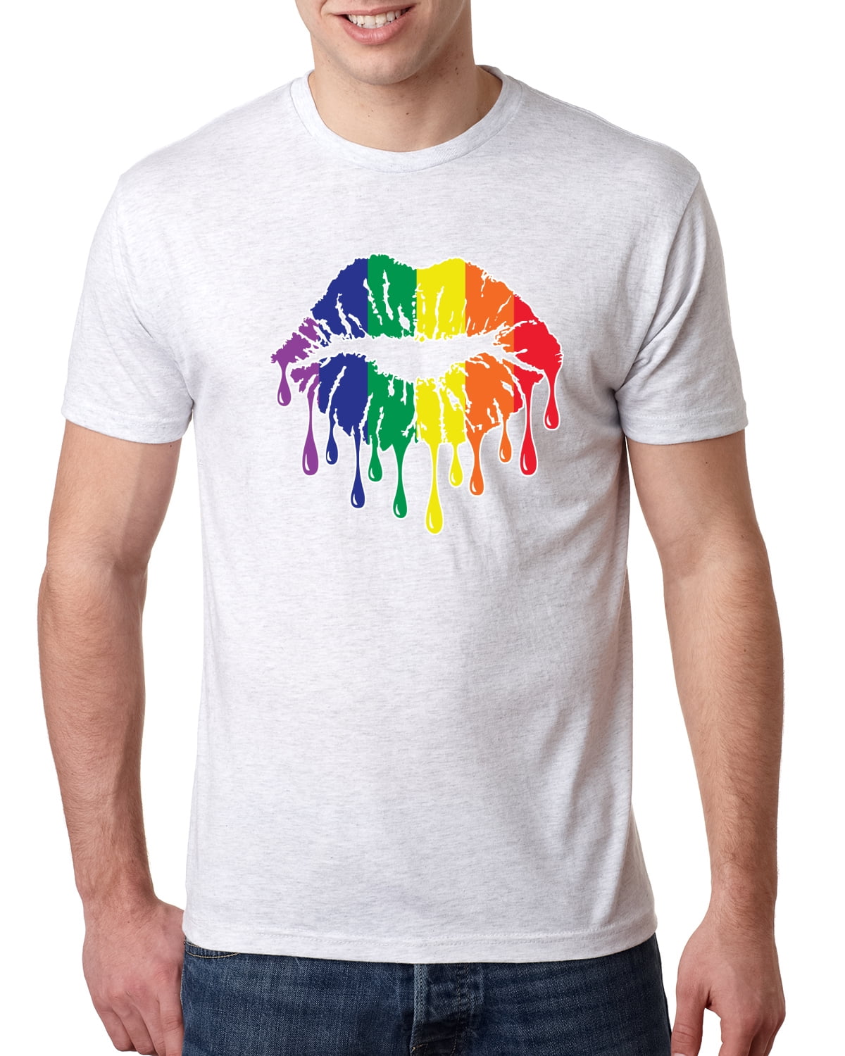 Wild Bobby Rainbow Lgbtq Gay Pride Dripping Lips Lgbt Pride Mens