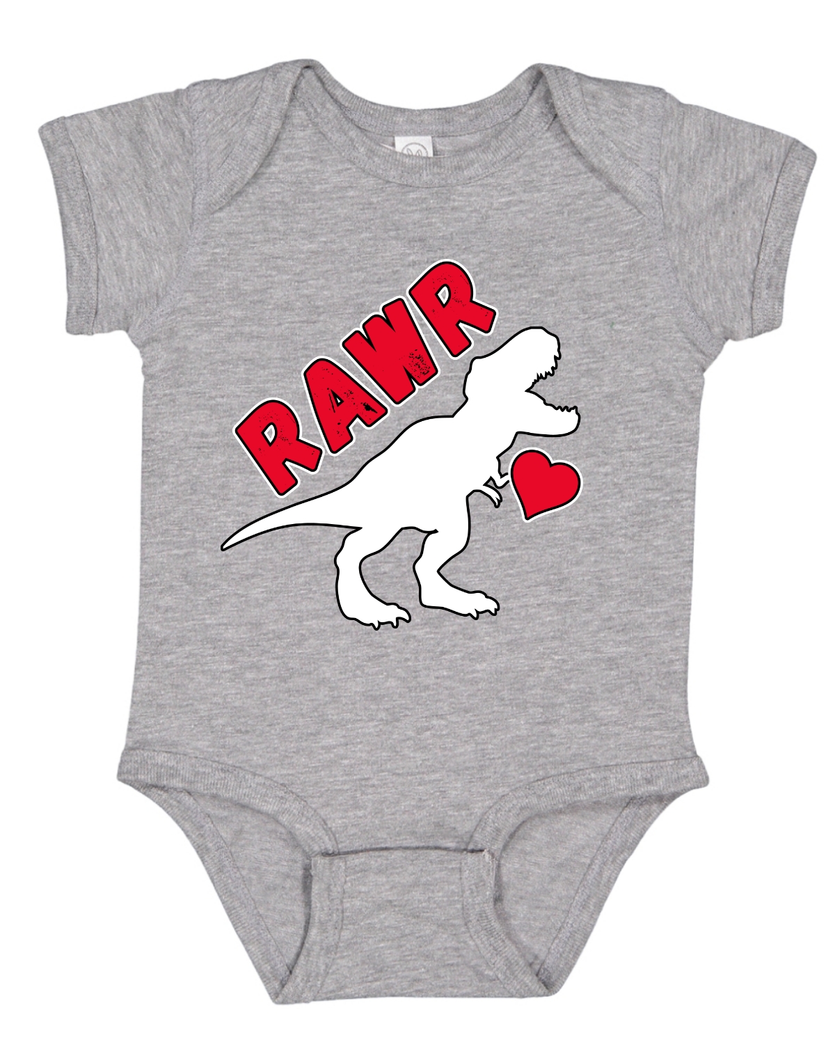 Wild Bobby Rawr Cute T-Rex Dinosaur Valentine's Day Red Heart T Rex ...