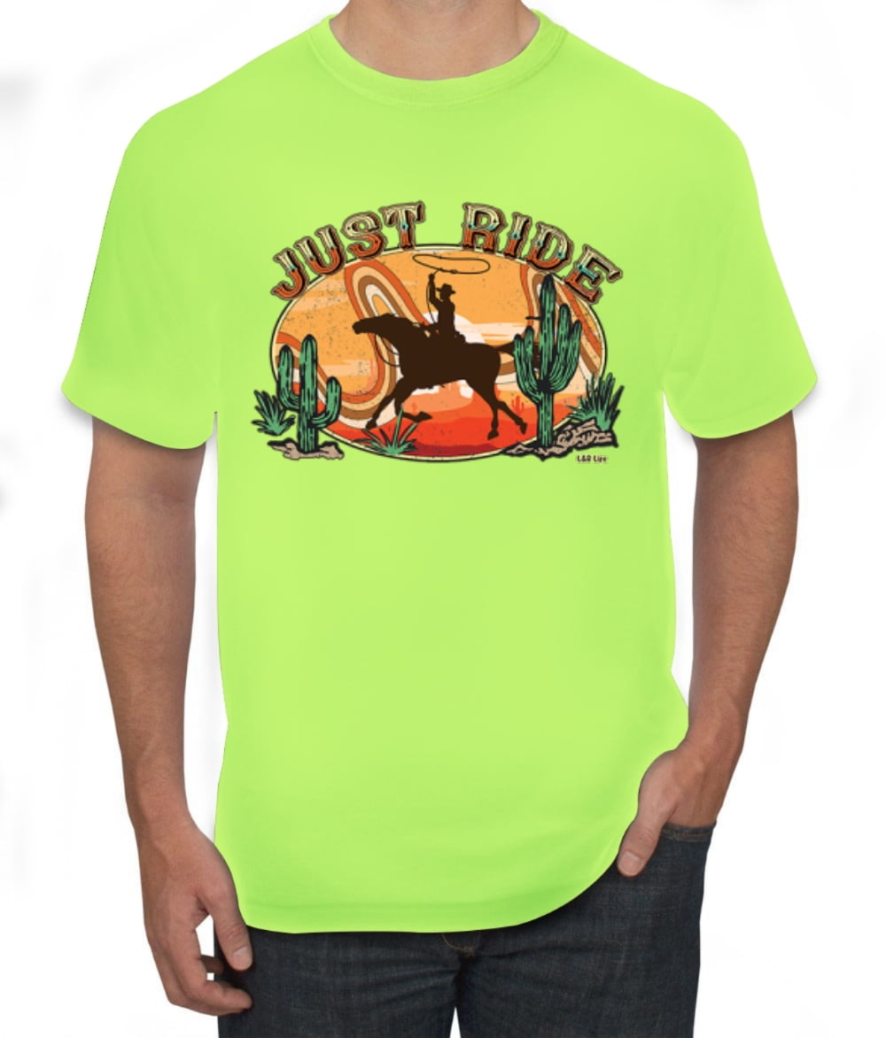 Wild Bobby Retro Cowboy Just Ride Cacti Sunset Lasso Pop Culture Men ...