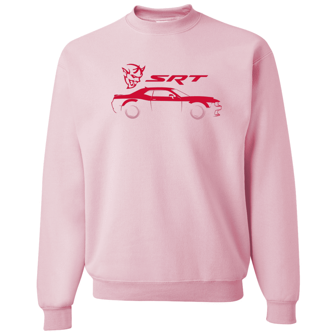 Wild Bobby, SRT Demon Speedster Racing Car Silhouette Emblem Cars and Trucks Crewneck Graphic ...